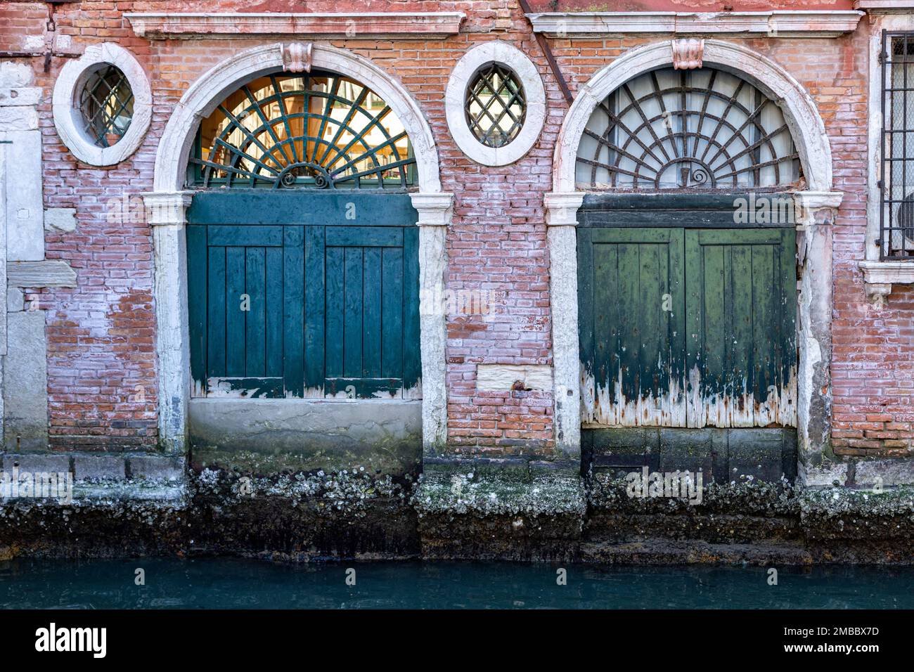 doors and arches along the Vio di San Luca, Venice Italy Stock Photo ...