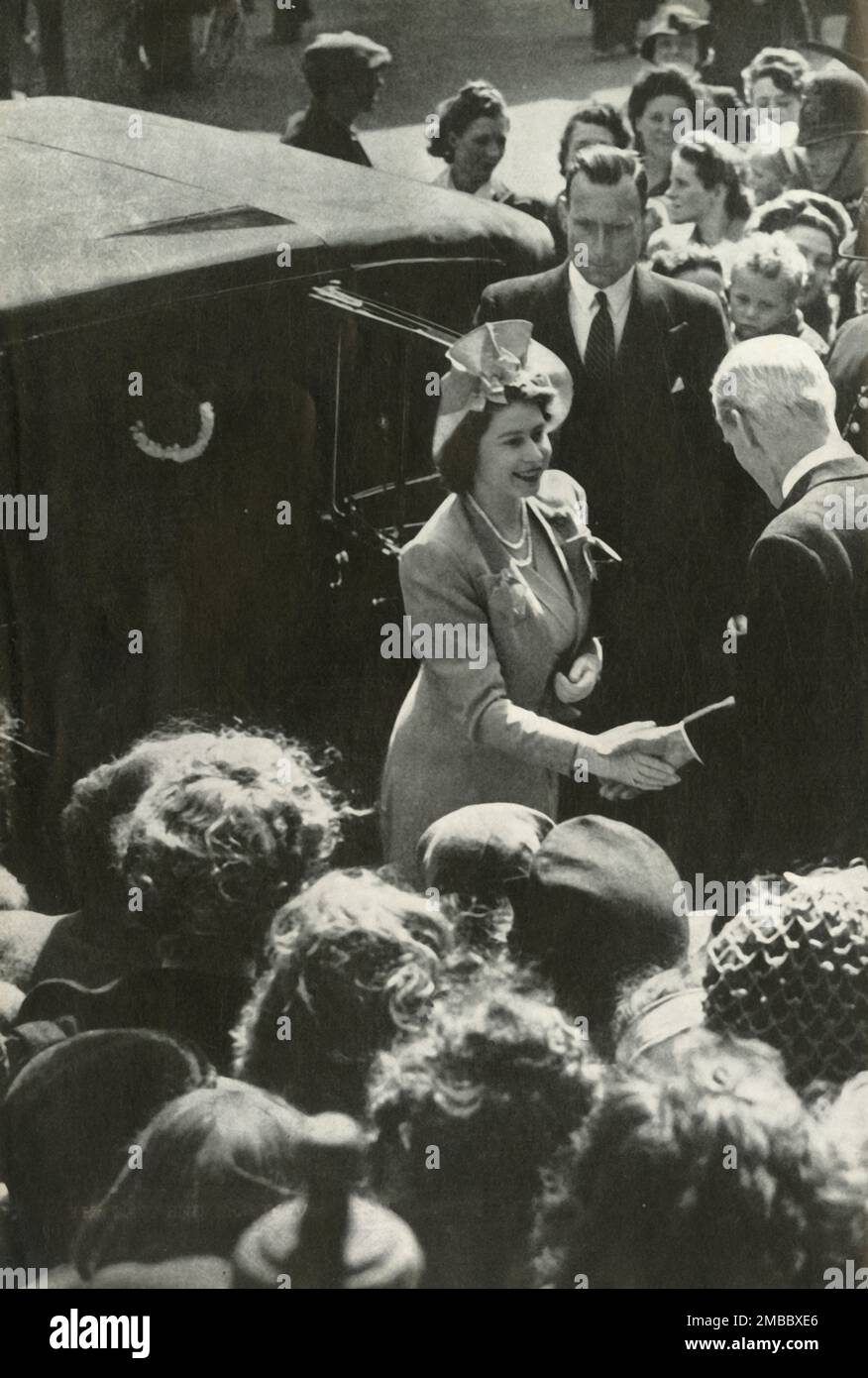 'The East End Greets The Princess - May, 1946', 1947. The future Queen ...