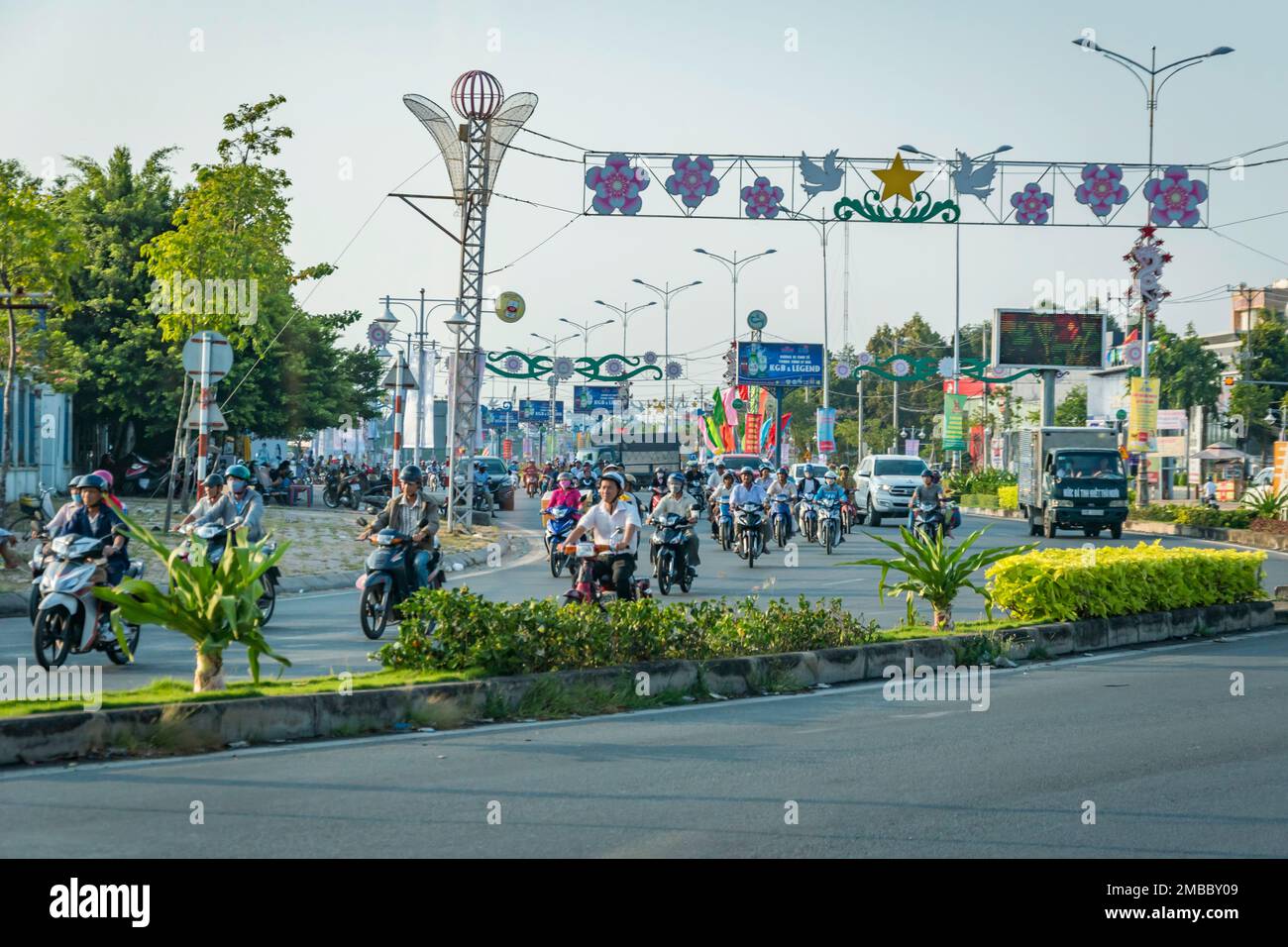 Moped in asia vietnam Stock Photo - Alamy
