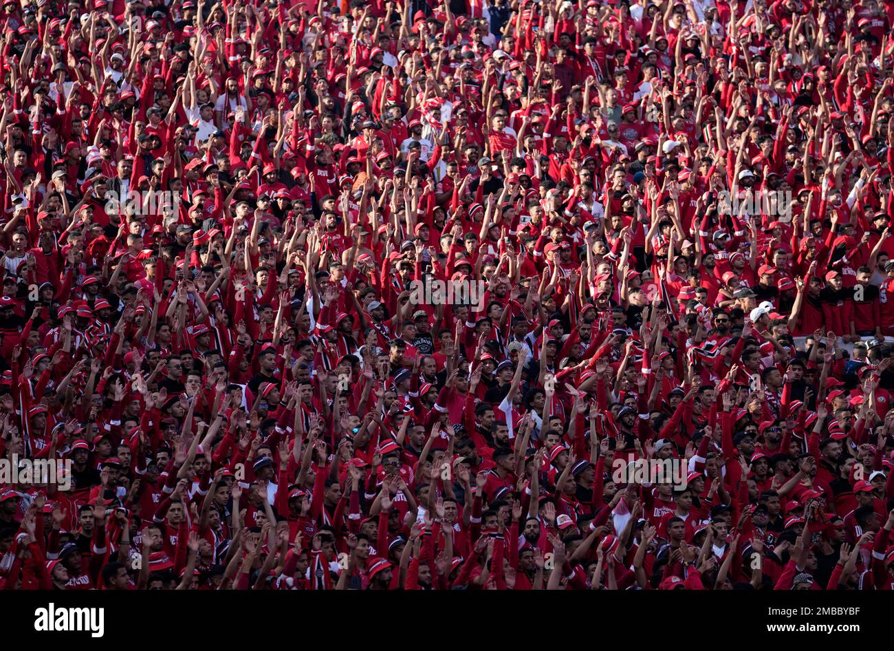 Wydad AC fans support their team before the CAF Champions League Soccer ...