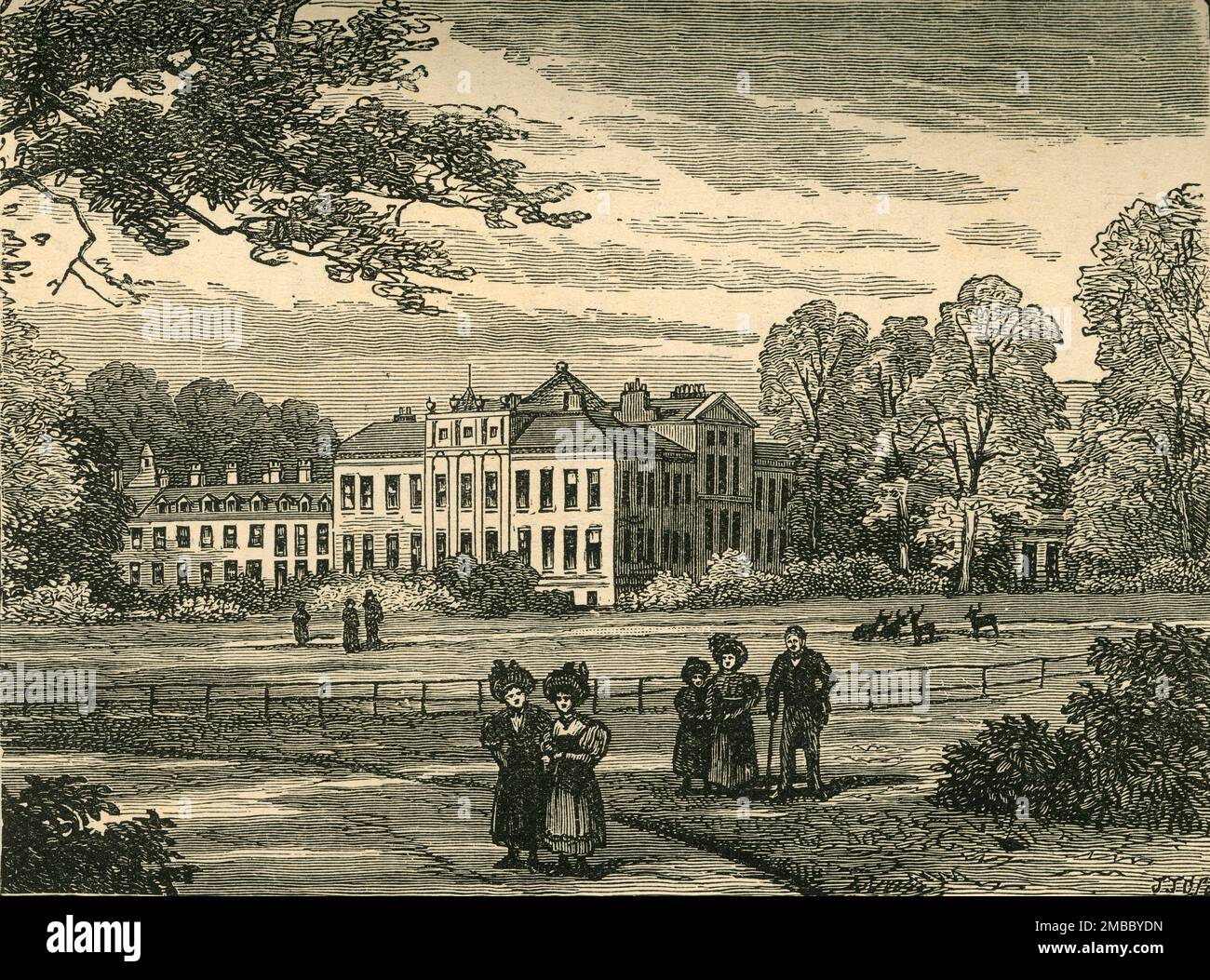 'Kensington Palace, Where The Queen Was Born, As It Appeared in 1831 ...