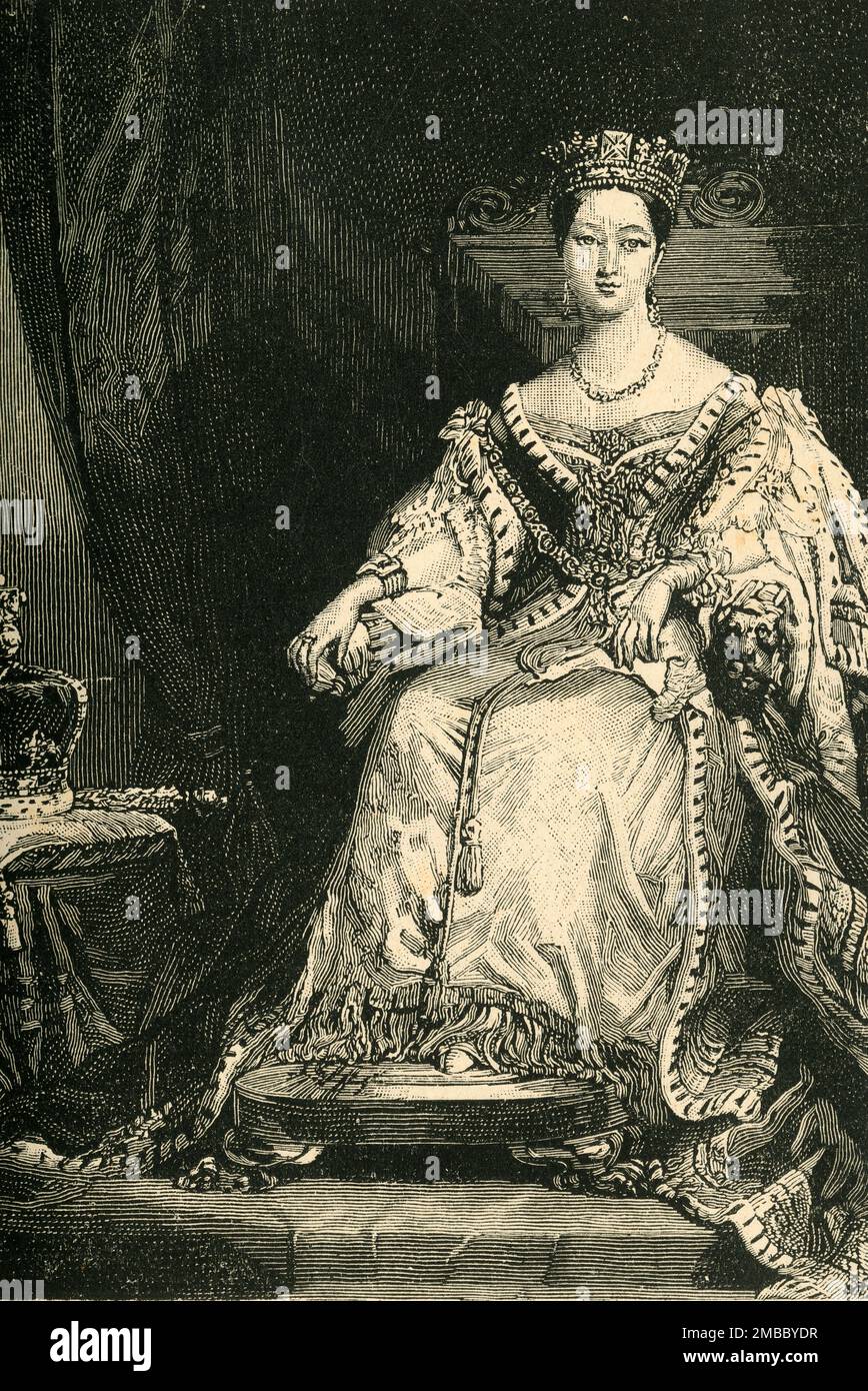'The Queen on Her Coronation Day', 28 June 1838, (c1897). Victoria came ...