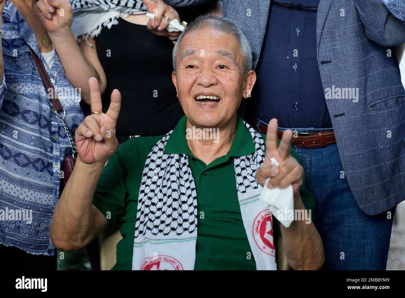 Kozo Okamoto, 74, a member of the Japanese Red Army guerrilla group ...