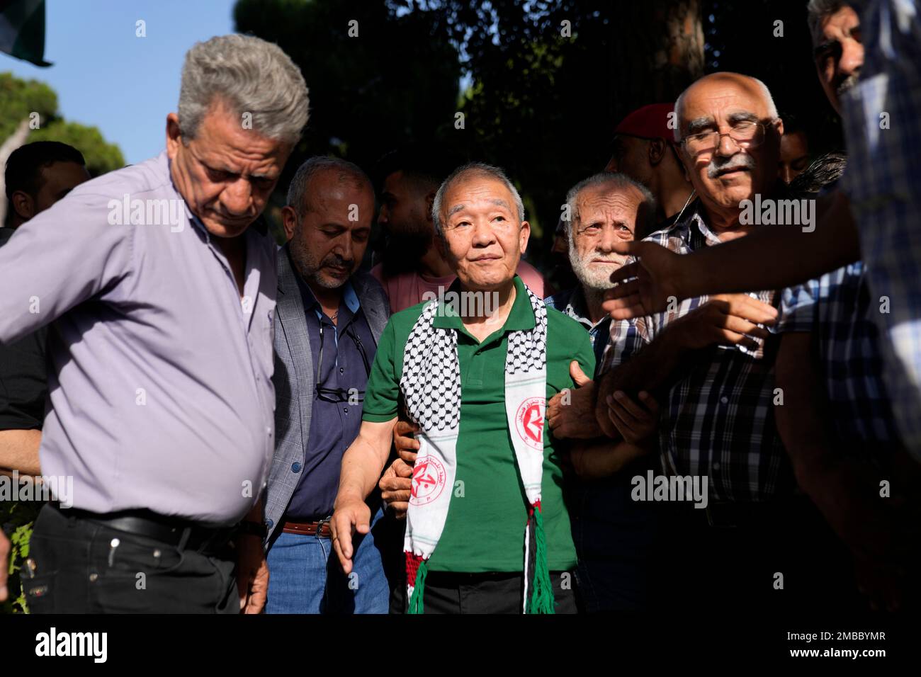 Kozo Okamoto, 74, a member of the Japanese Red Army guerrilla group ...