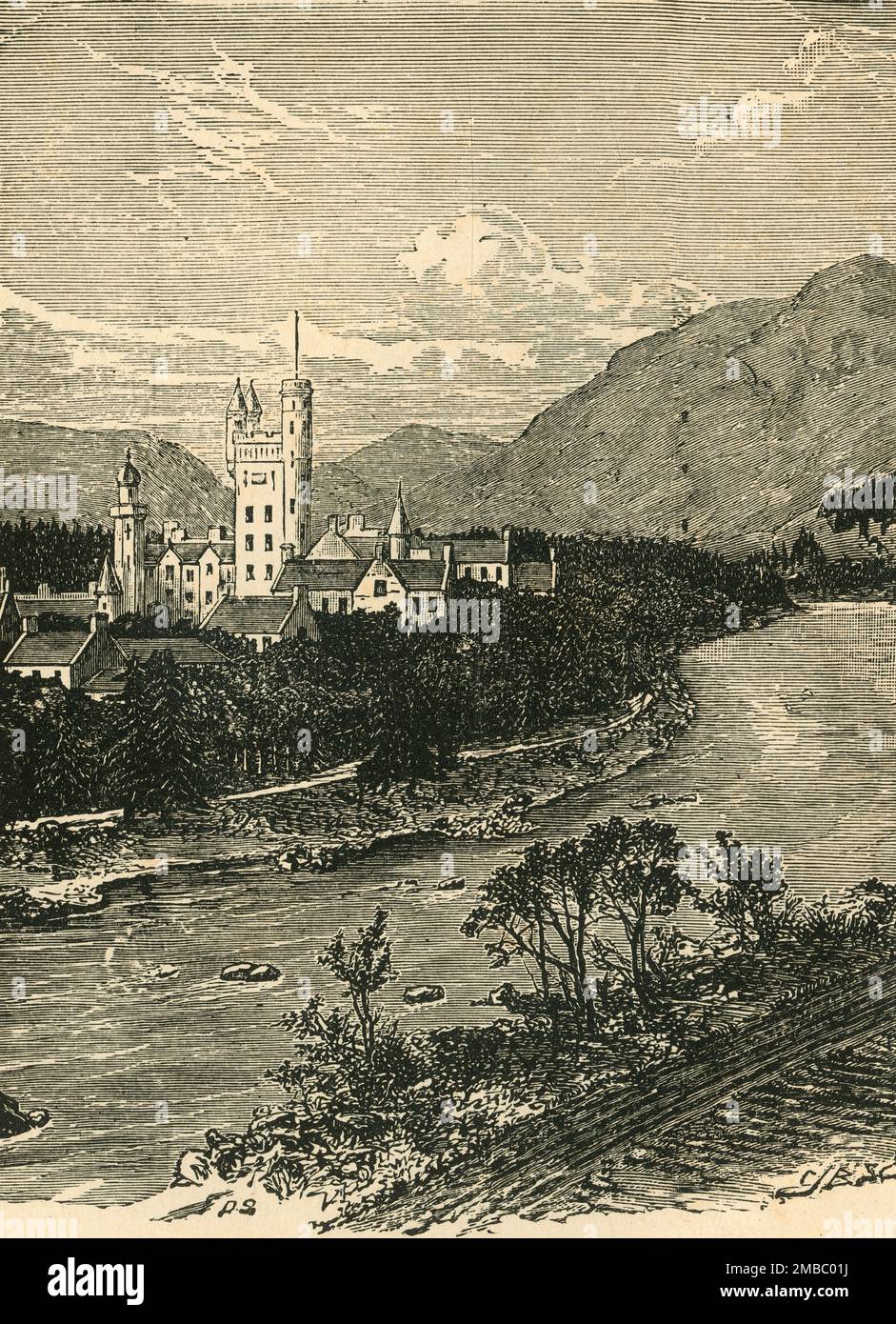 'Balmoral Castle', c1897. Royal residence on the River Dee in Scotland ...