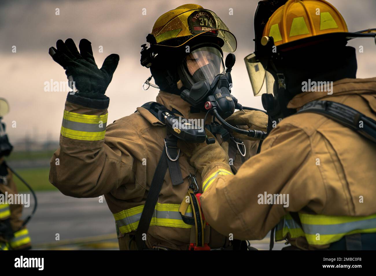 Members of the 110th Wing Civil Engineering Squadron, along with local ...