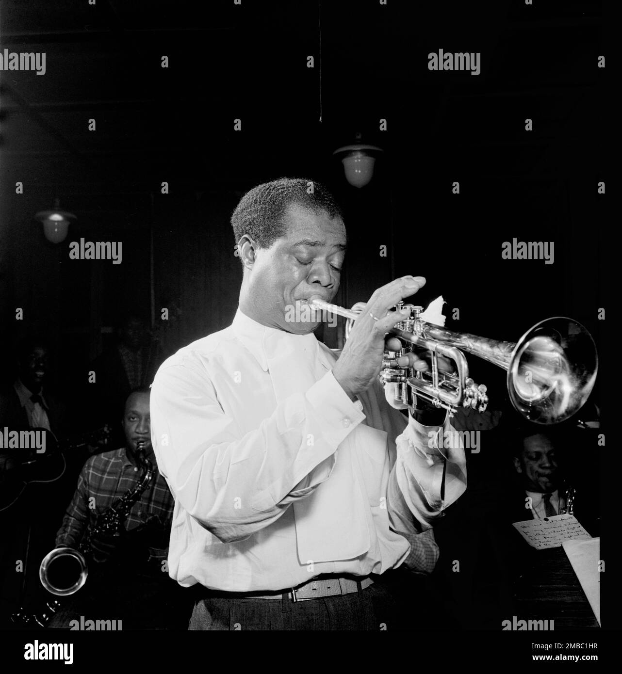 Portrait of Louis Armstrong, Carnegie Hall, New York, N.Y., ca. Apr ...