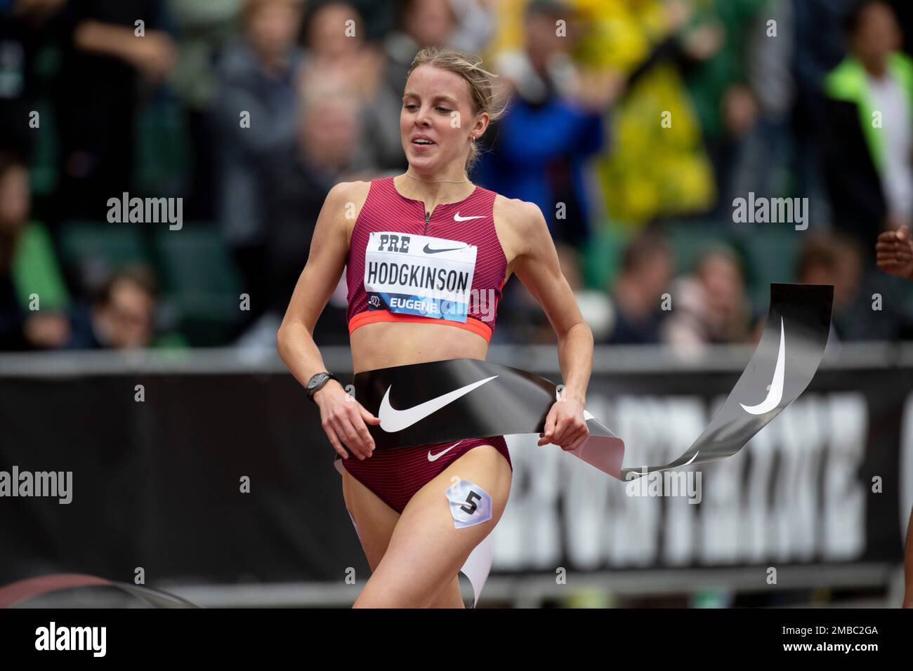 Great Britain's Keely Hodgkinson wins the women's 800 meters during the ...