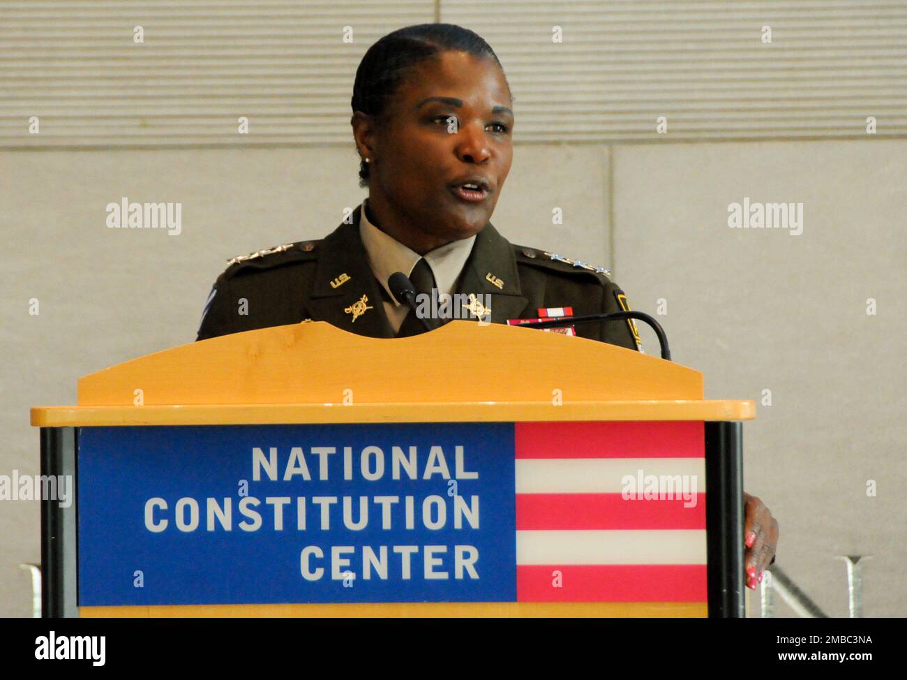 Lt. Gen. Donna Martin, U.S. Army inspector general, addresses military ...