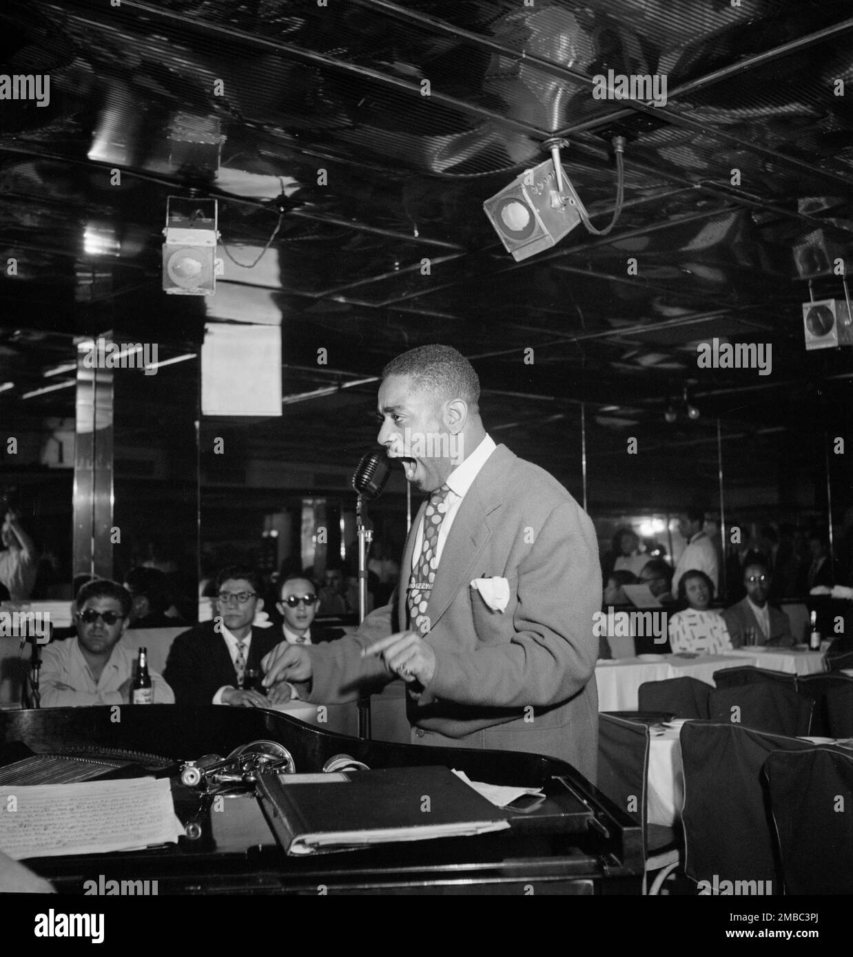 Portrait of Dizzy Gillespie, Downbeat, New York, N.Y., ca. Aug. 1947 ...