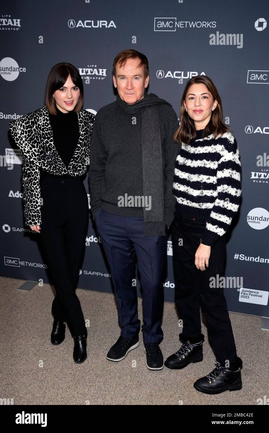 Emilia Jones, left, Andrew Durham and Sofia Coppola attend the premiere ...