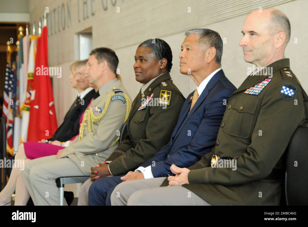 (From left) Air Vice-Marshal Mick Smeath, British defence attache to ...