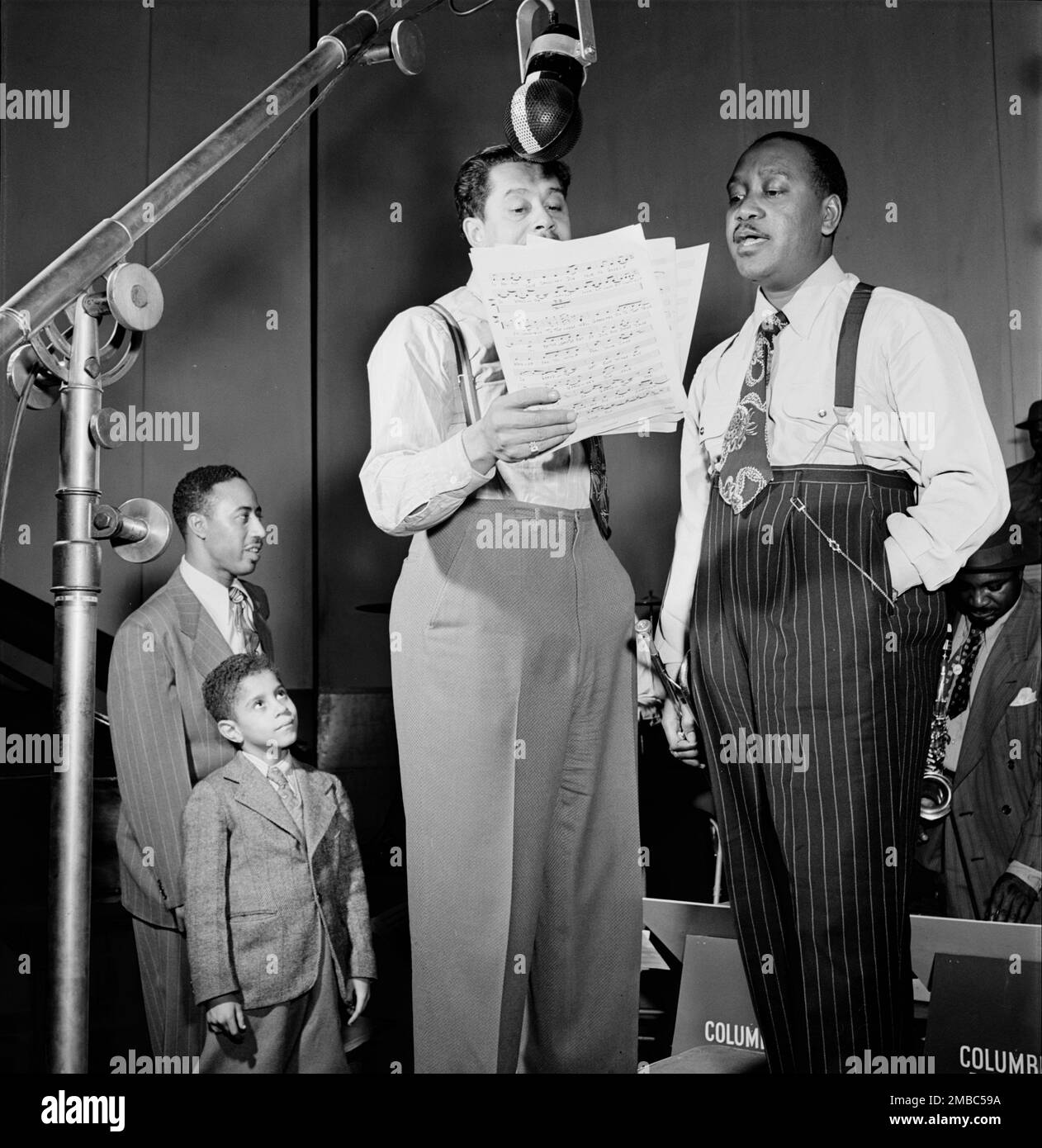 Portrait of Jonah Jones and Cab Calloway, Columbia studio, New York, N ...