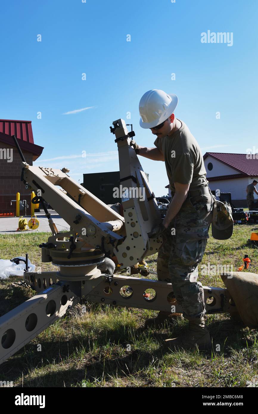 An Airman assigned to the 269th Combat Communications Squadron ...