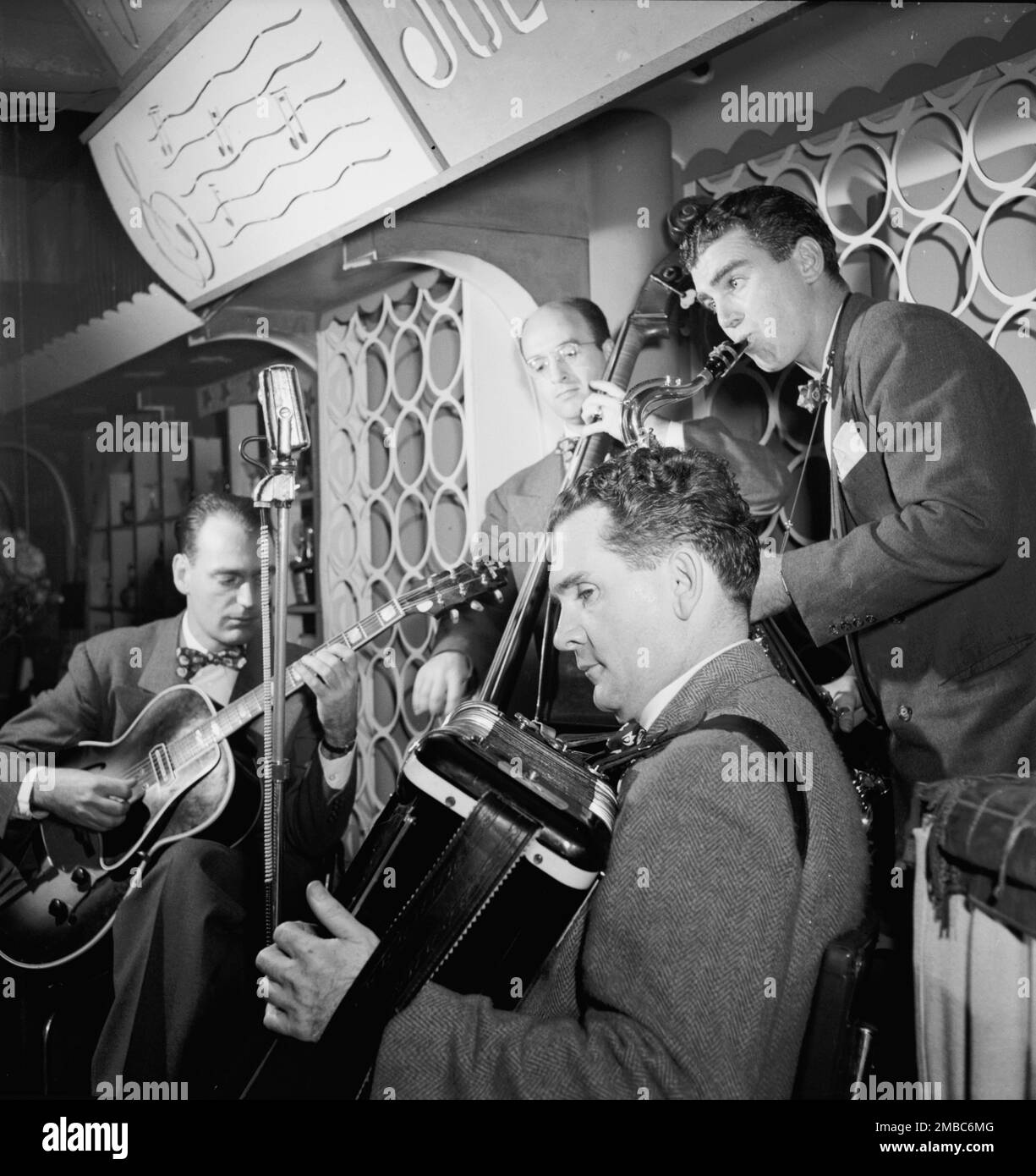 Portrait of Joe Mooney, Gaeton (Gate) Frega, and Andy Fitzgerald, Dixon ...