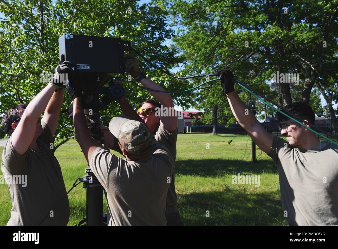 Airmen assigned to the 269th Combat Communications Squadron pack up ...