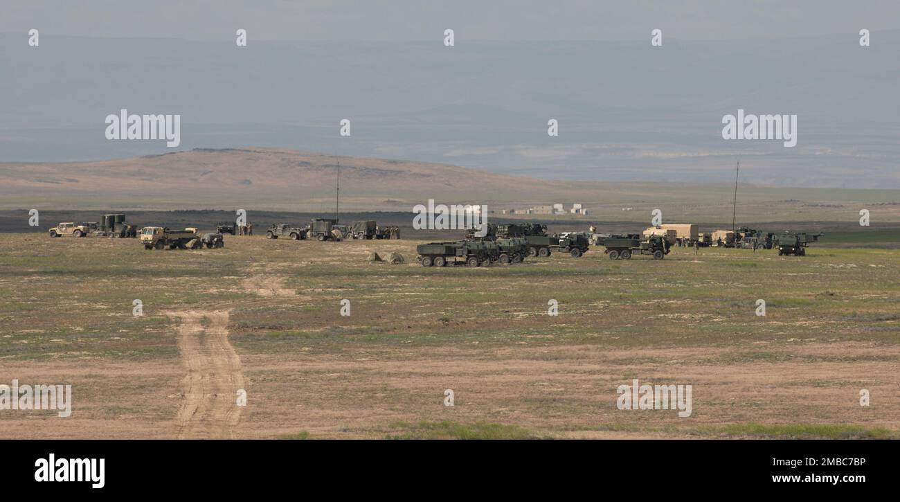 The 65th Field Artillery Brigade set up their center of operations ...
