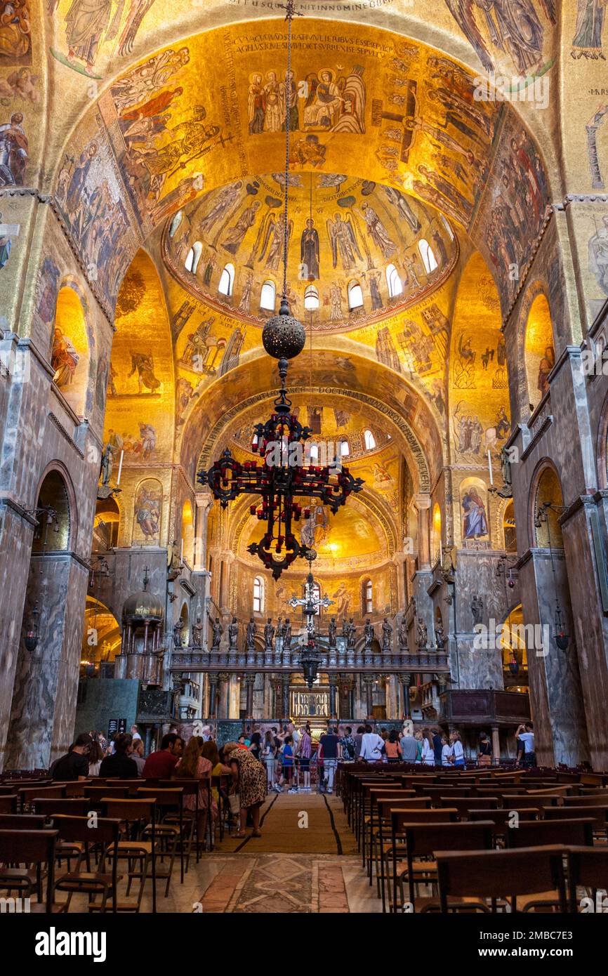 Interior, St. Marks' Basilica, Venice, Italy Stock Photo - Alamy