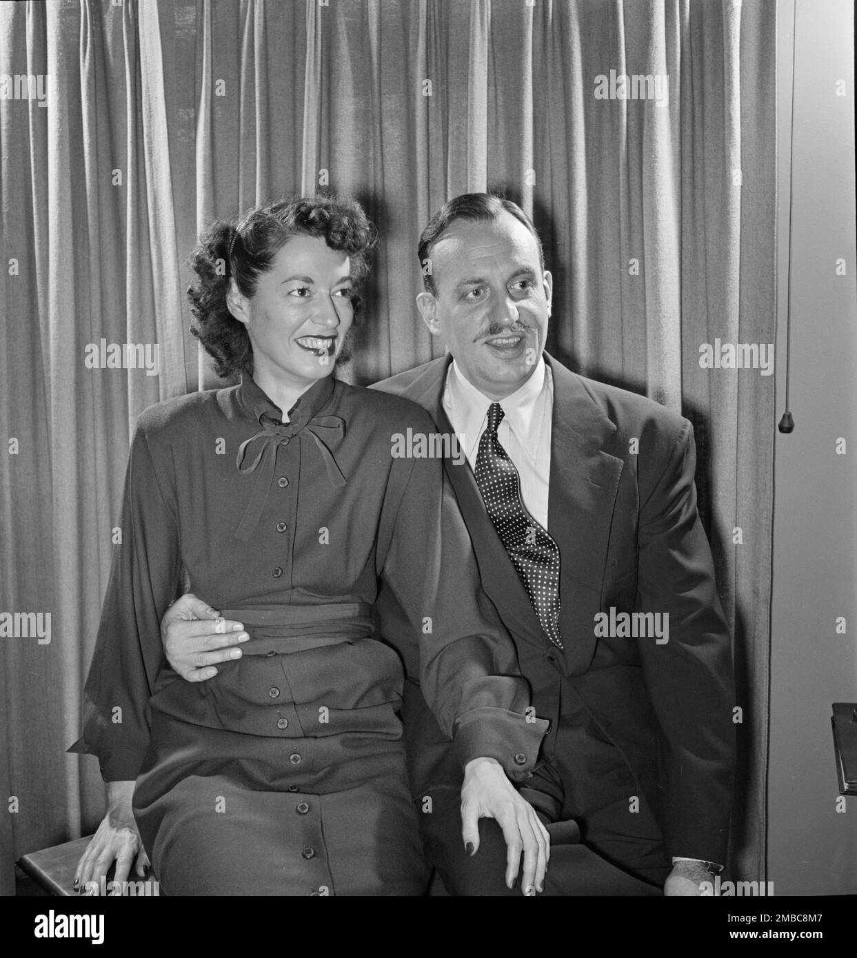 Portrait of Brick Fleagle and Mrs. Brick Fleagle, New York, N.Y., 1946 ...