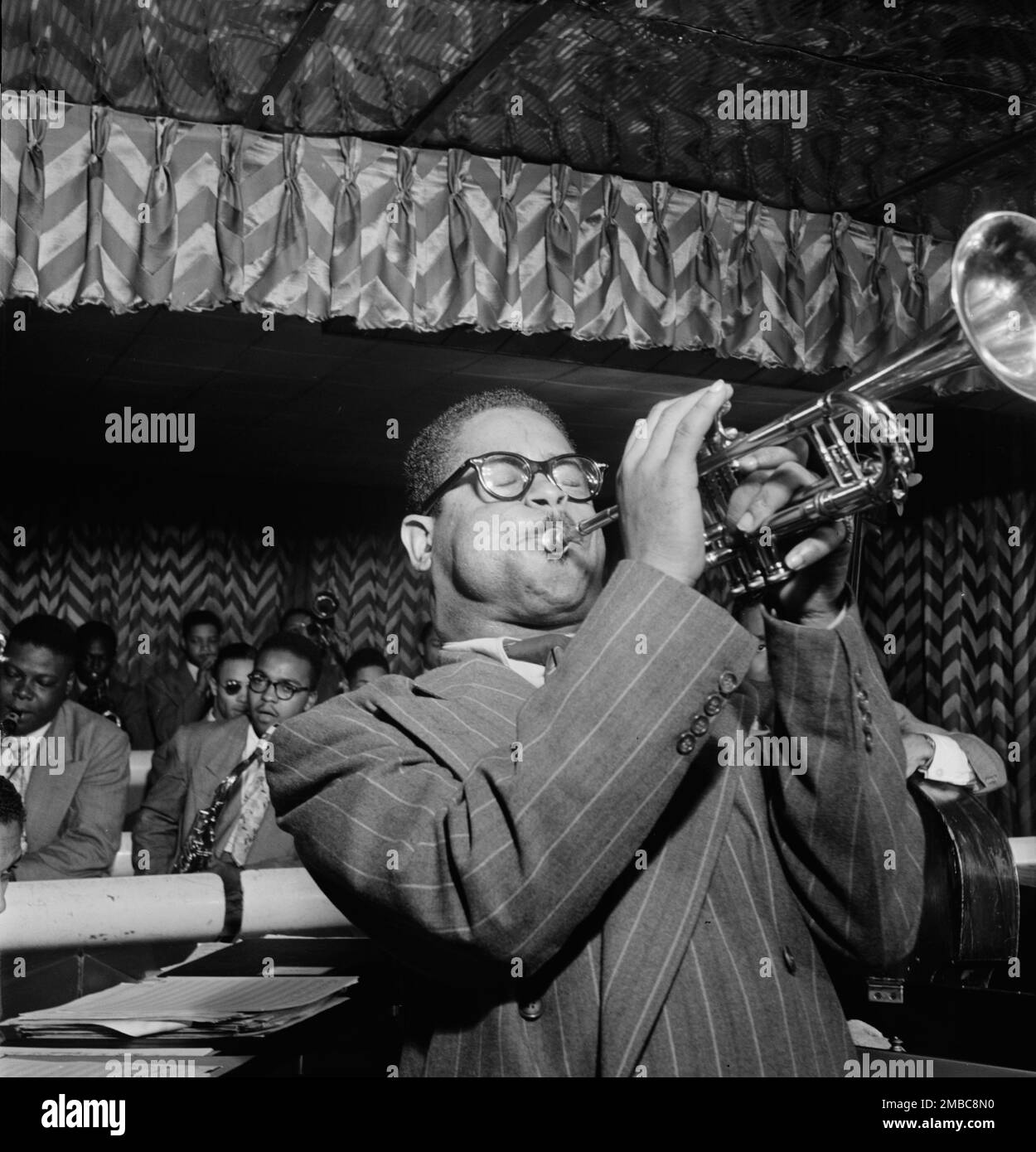 Portrait of , John Lewis, Cecil Payne, Ray Brown, and Miles Davis ...