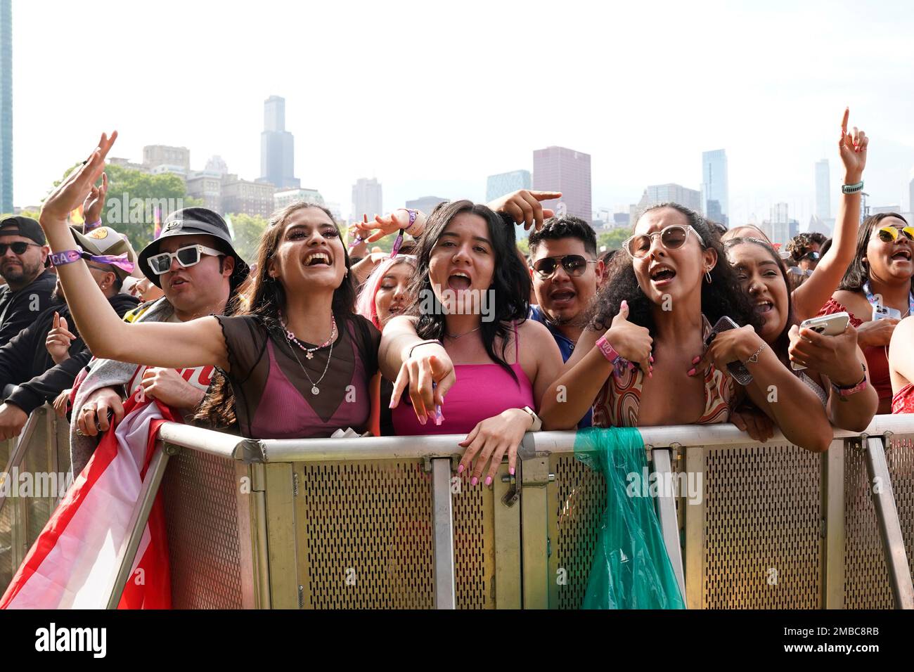 Festivalgoers are seen at the Suenos music festival on Saturday, May 28 ...