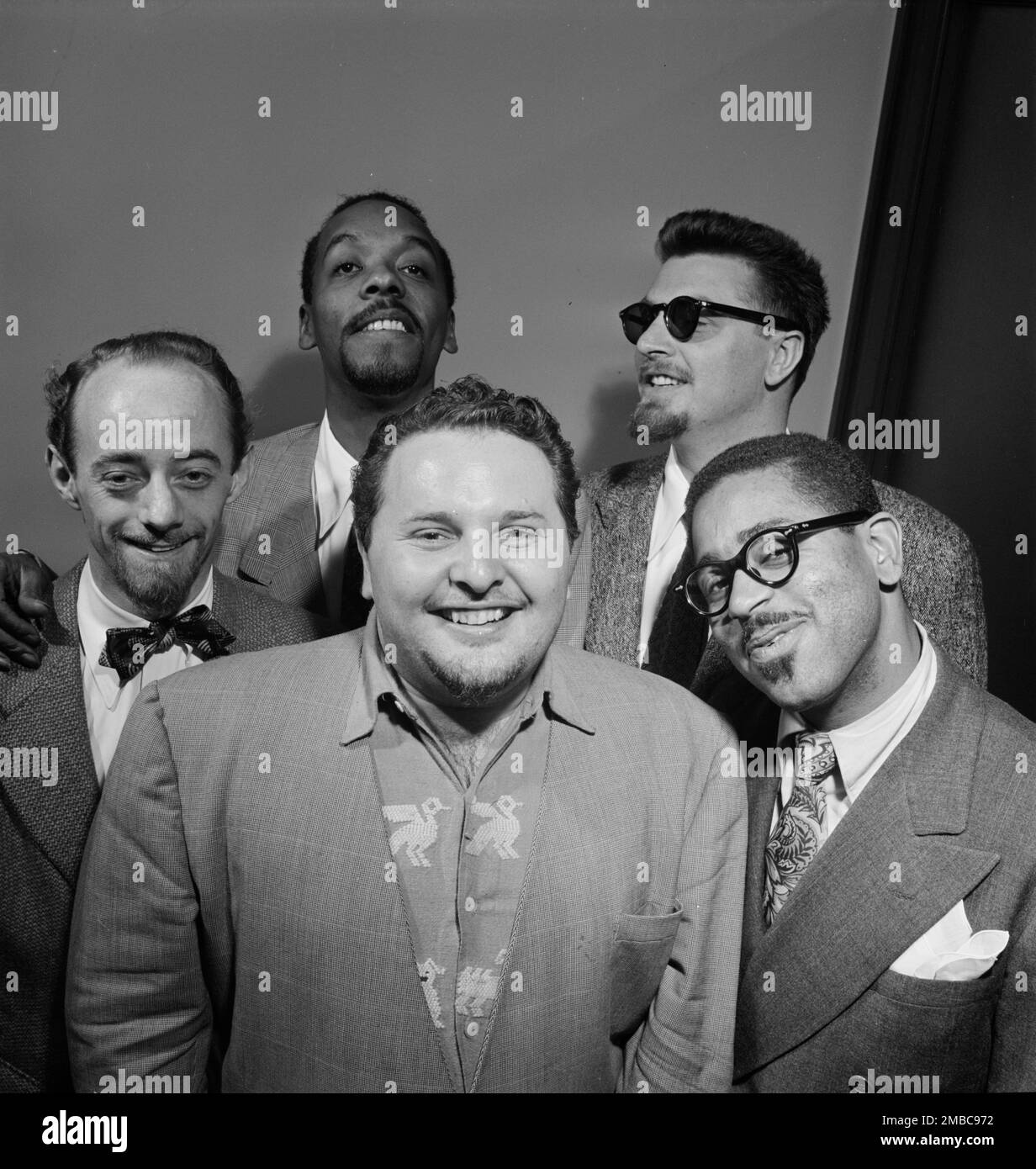 Portrait of Dave Lambert, John Simmons, Chubby Jackson, George Handy ...