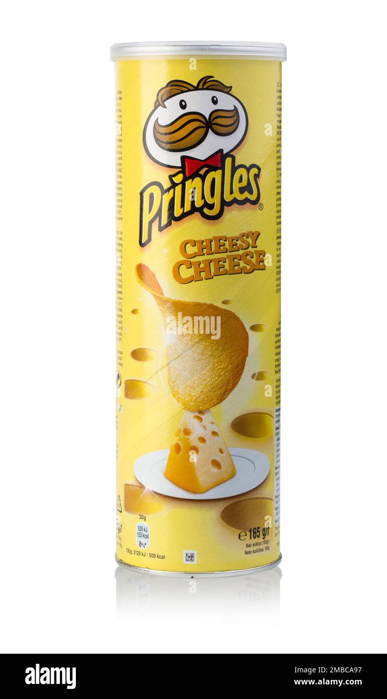 Chisinau, Moldova - August 18, 2016: Pringles potato chips isolated on ...