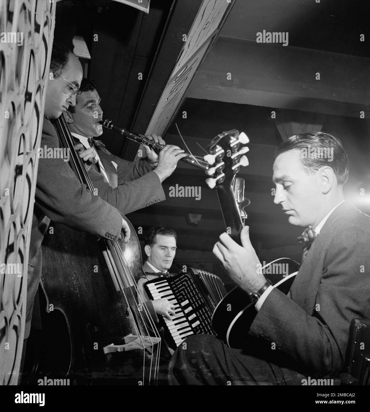 Portrait of Joe Mooney, Andy Fitzgerald, Gaeton (Gate) Frega, and Jack ...