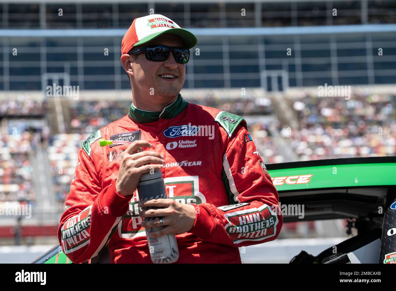 Ryan Preece smiles prior to a NASCAR Xfinity auto race at Charlotte ...