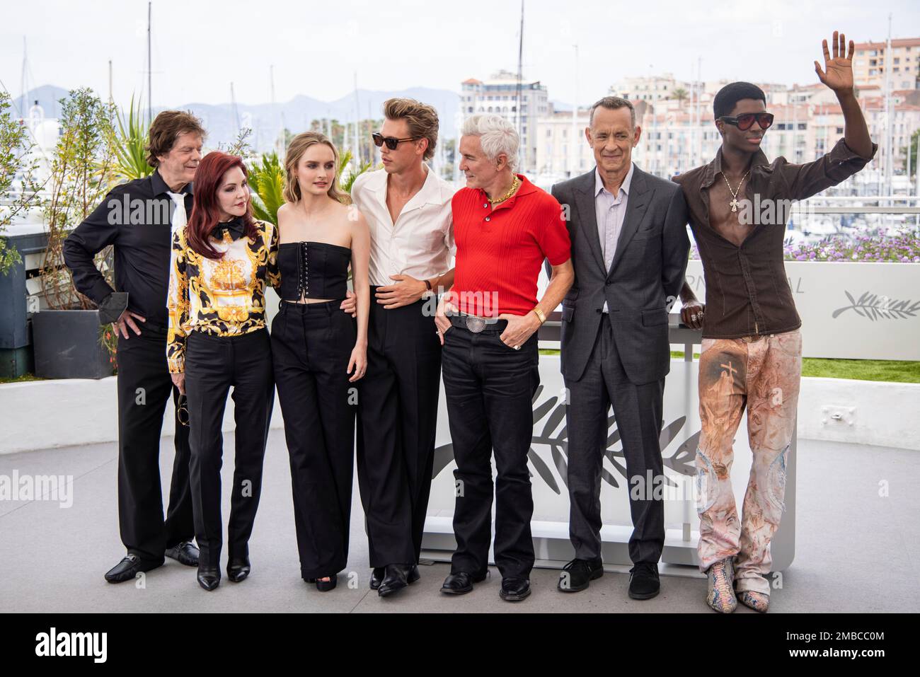Producer Jerry Schilling, Priscilla Presley, Olivia DeJonge, Austin ...