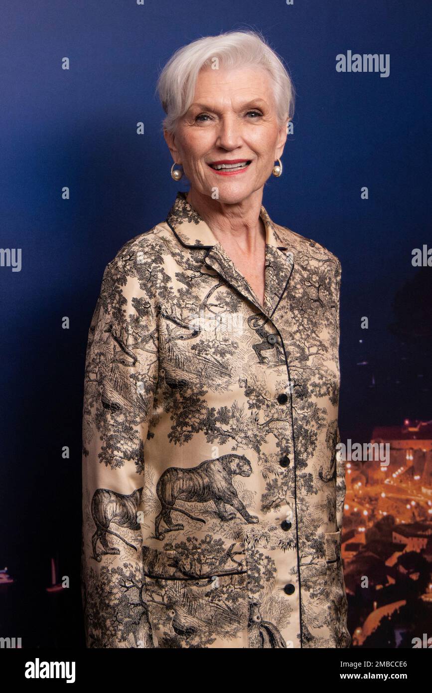 Maye Musk poses for photographers upon arrival at the Killian Paris ...