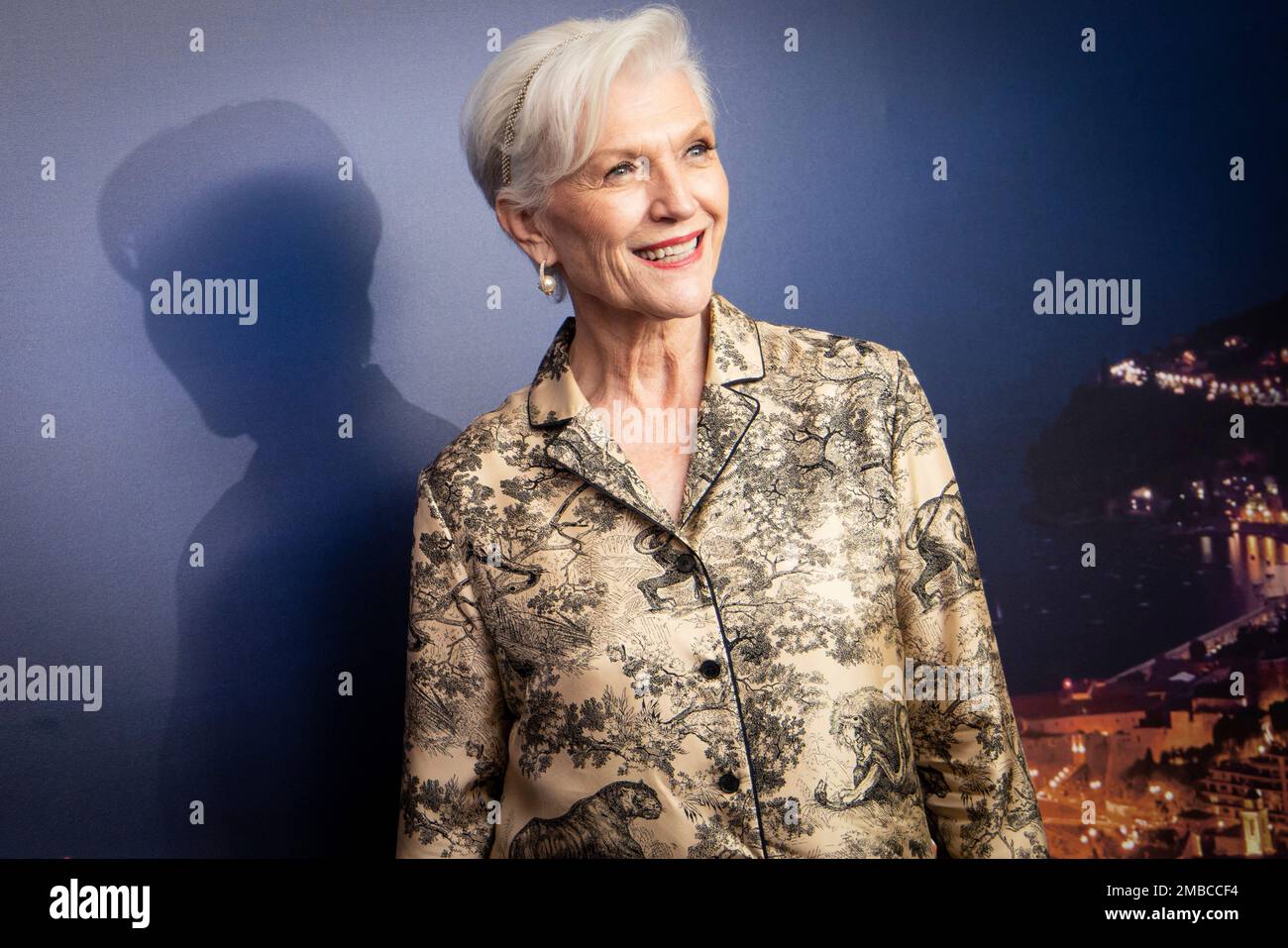 Maye Musk poses for photographers upon arrival at the Killian Paris ...