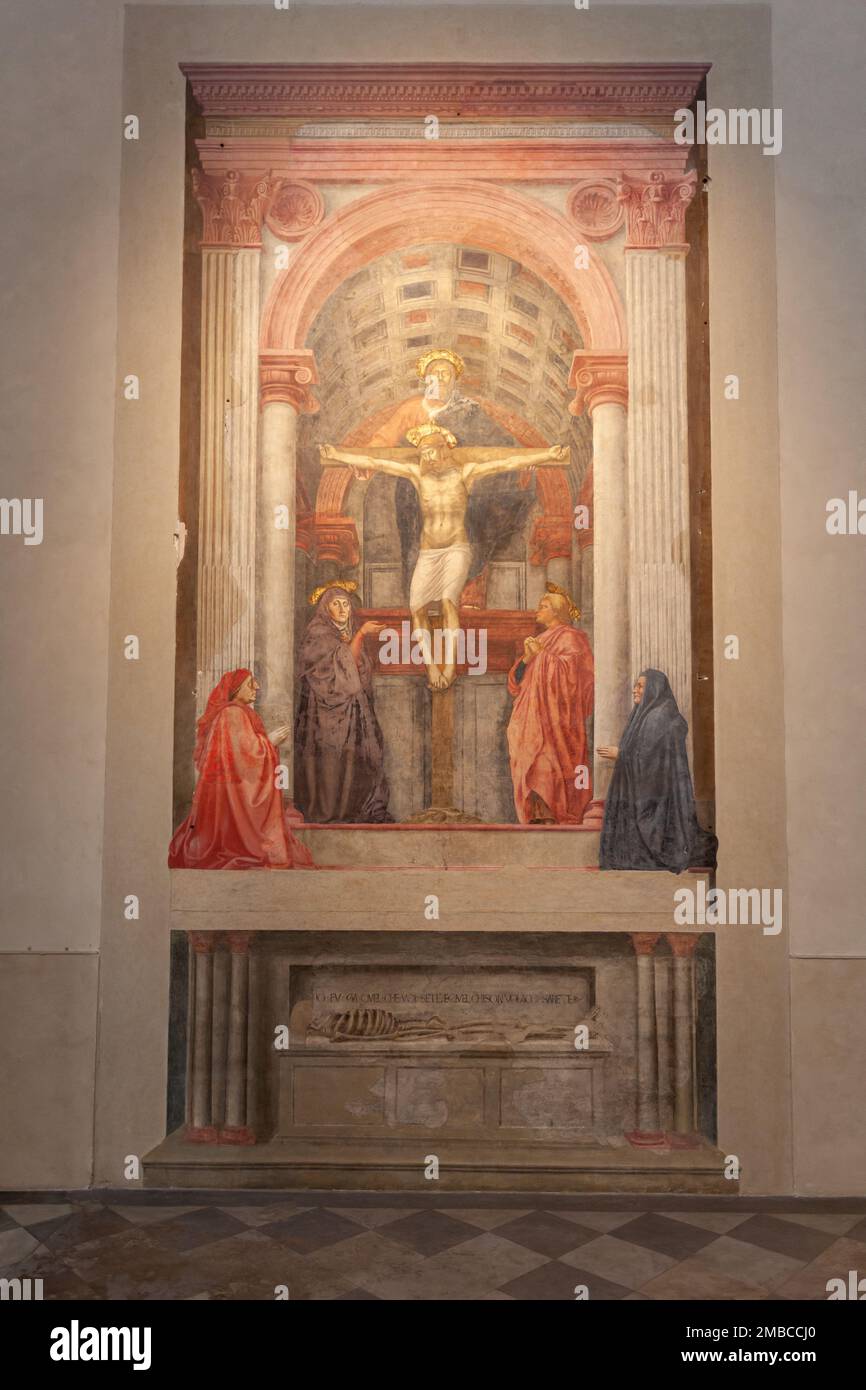 Masaccio Holy Trinity Skeleton