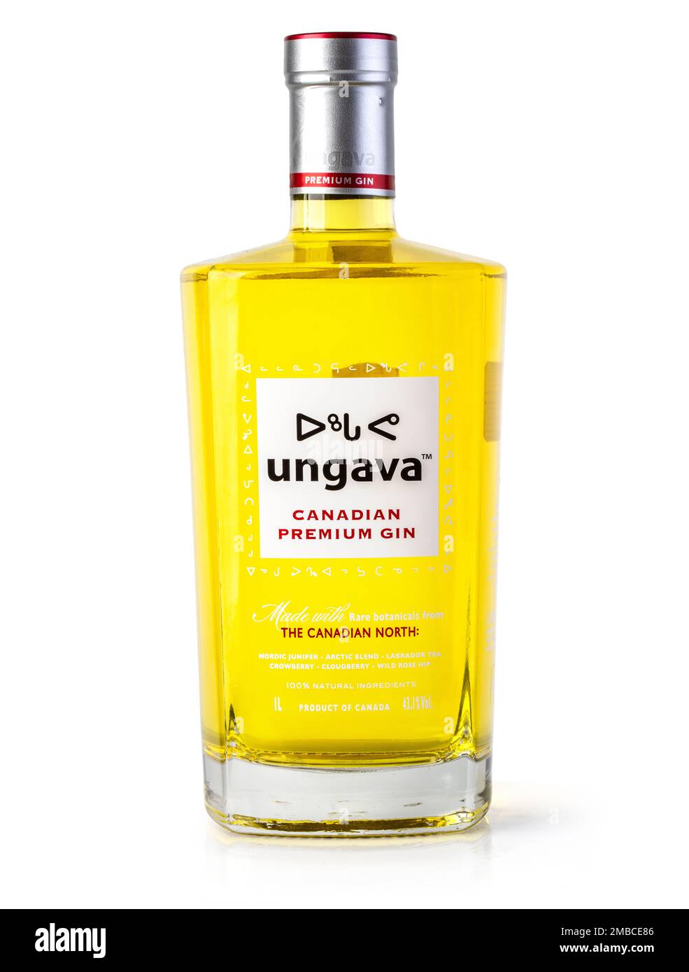 Chisinau, Moldova May, 05, 2019: Bottle Ungava isolated on white ...