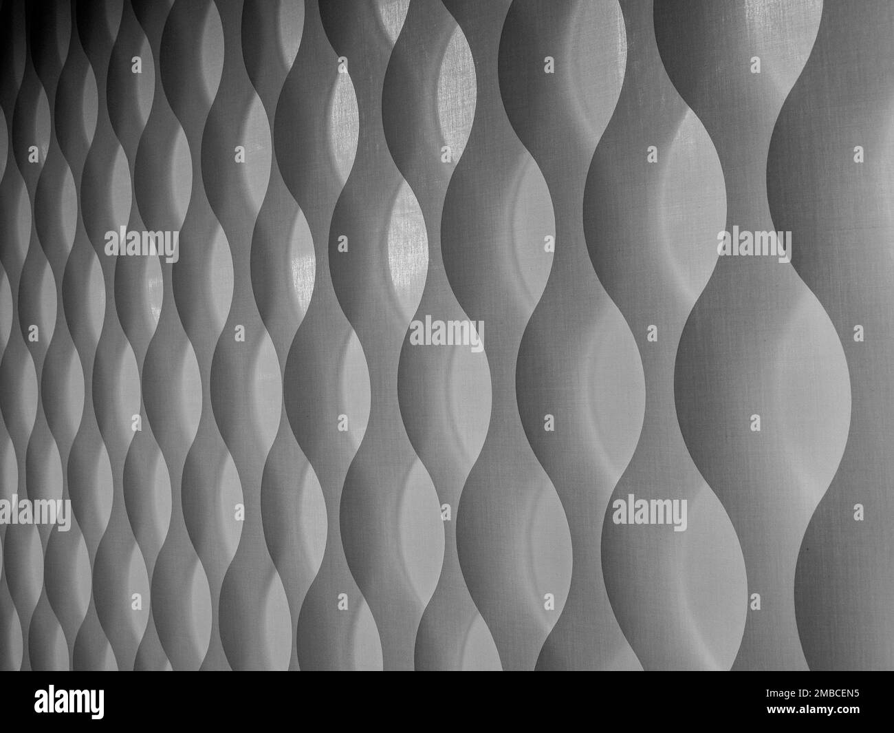 Curtain with modern wave design Stock Photo - Alamy