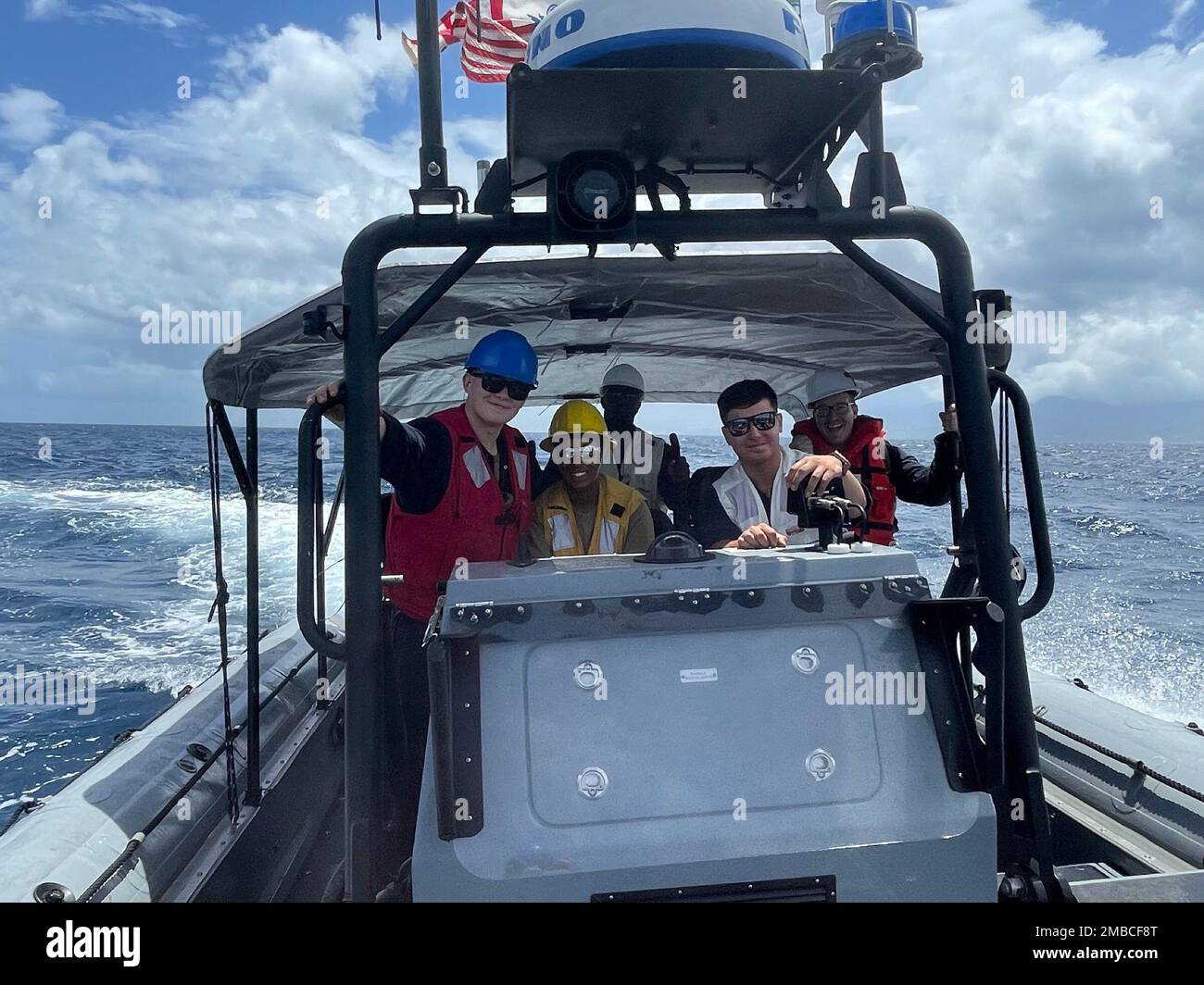 220614-N-N3764-2001 CARIBBEAN SEA (June 14, 2022) Sailors assigned to ...