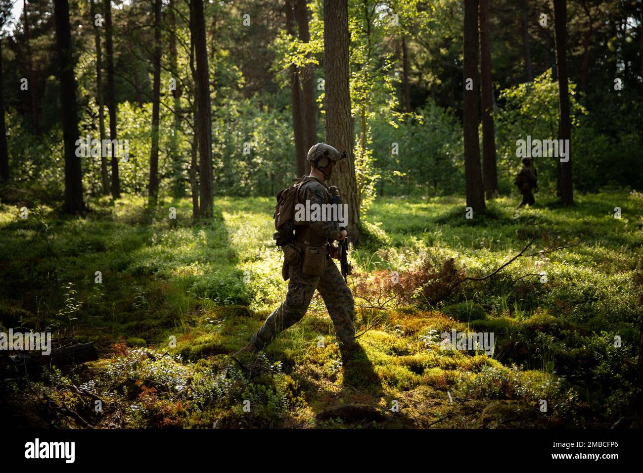 U.S. Marine Corps Cpl. John Meeks, a rifleman with Battalion Landing ...