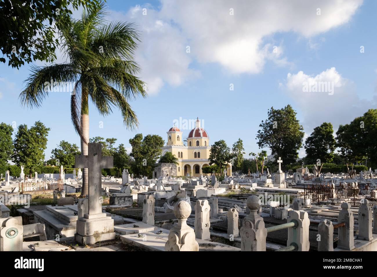 Church in the Necrópolis Cristóbal Colón, Colon Cemetery, Havana, Cuba ...