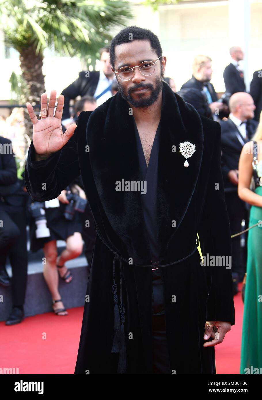 LaKeith Stanfield poses for photographers upon arrival at the premiere ...