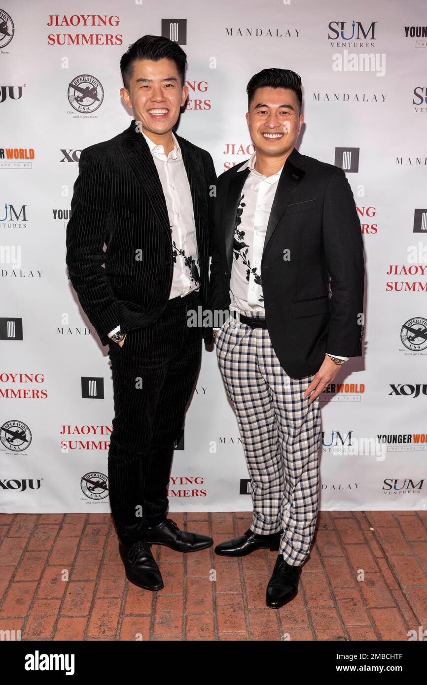 Ted Vuong from "Yonger World' and Comedian Vince Phan attend Jiaoying ...