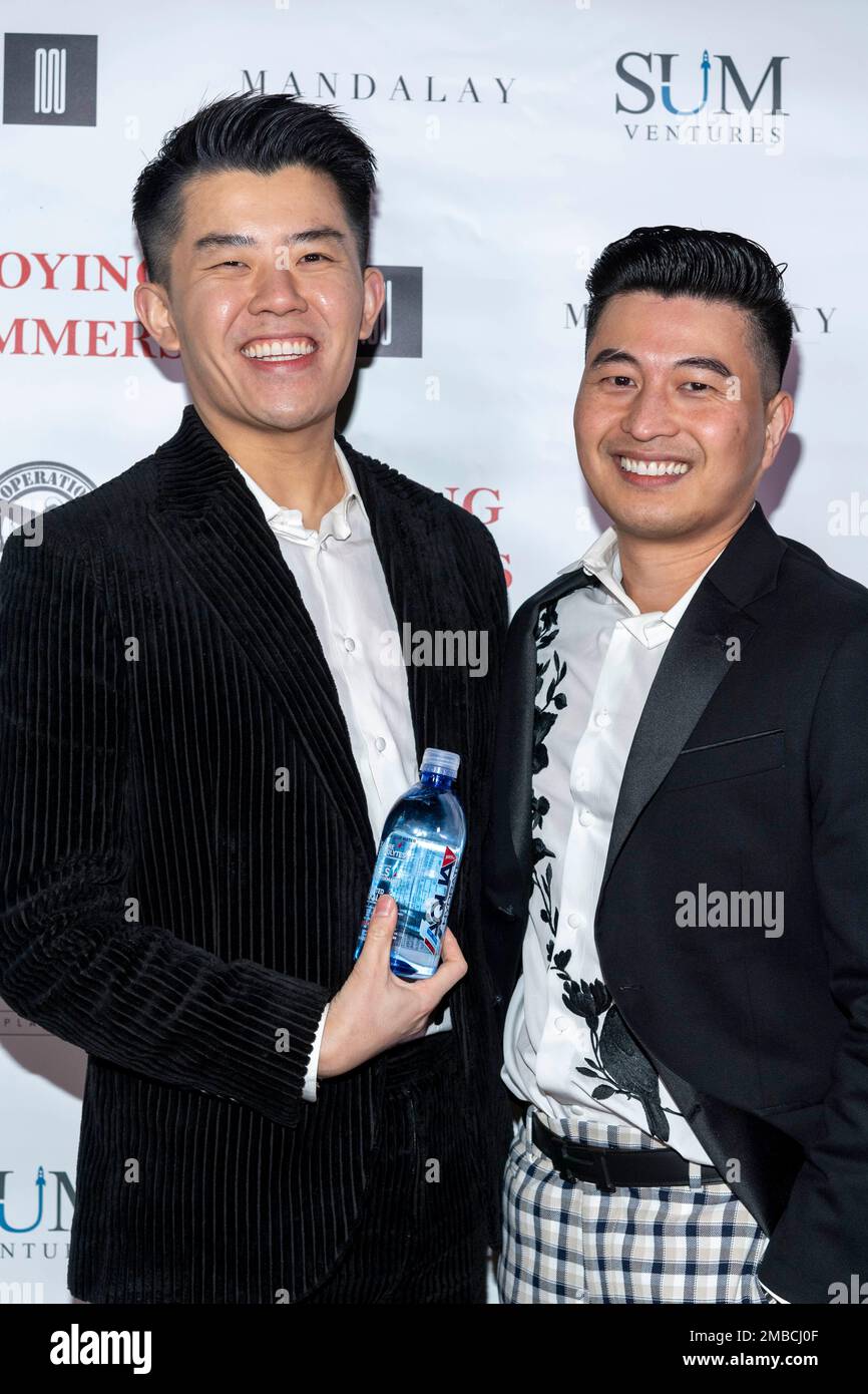 Ted Vuong from "Yonger World' and Comedian Vince Phan attends Jiaoying ...