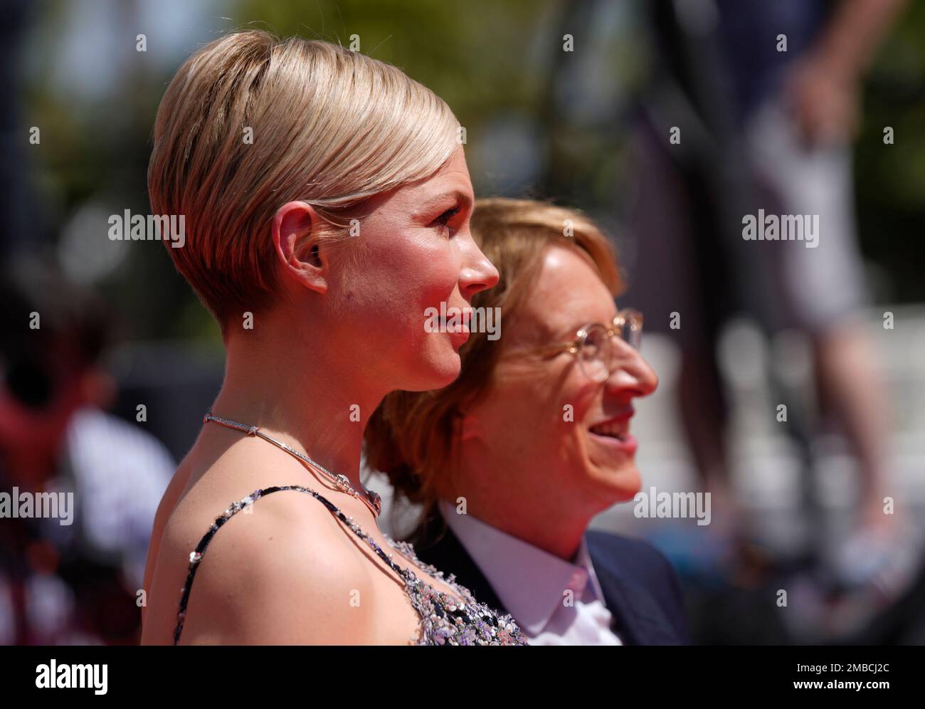 Michelle Williams, from left, and Director Kelly Reichardt pose for ...