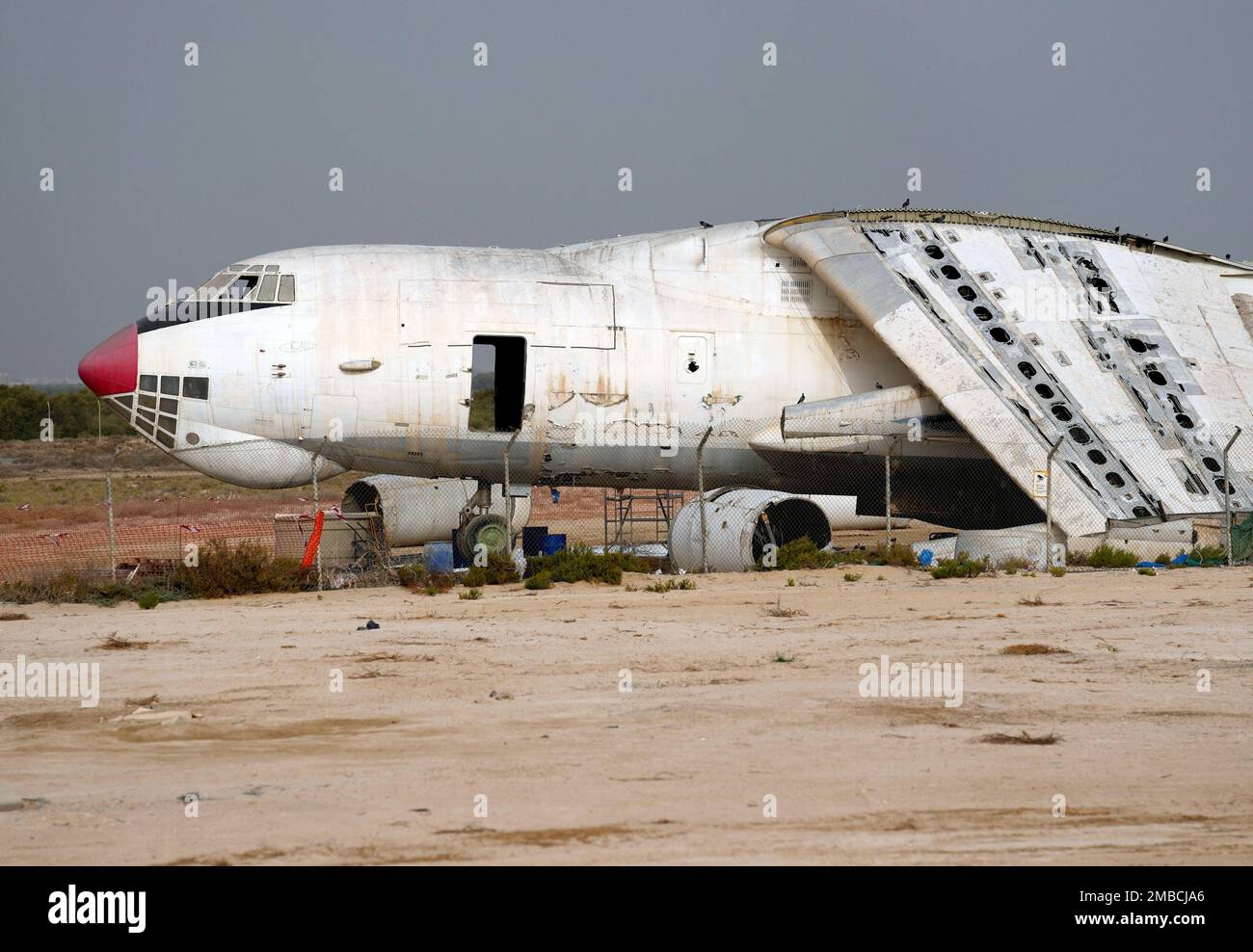 An abandoned plane, Ilyushin Il-76, once tied to arms smuggler Viktor ...