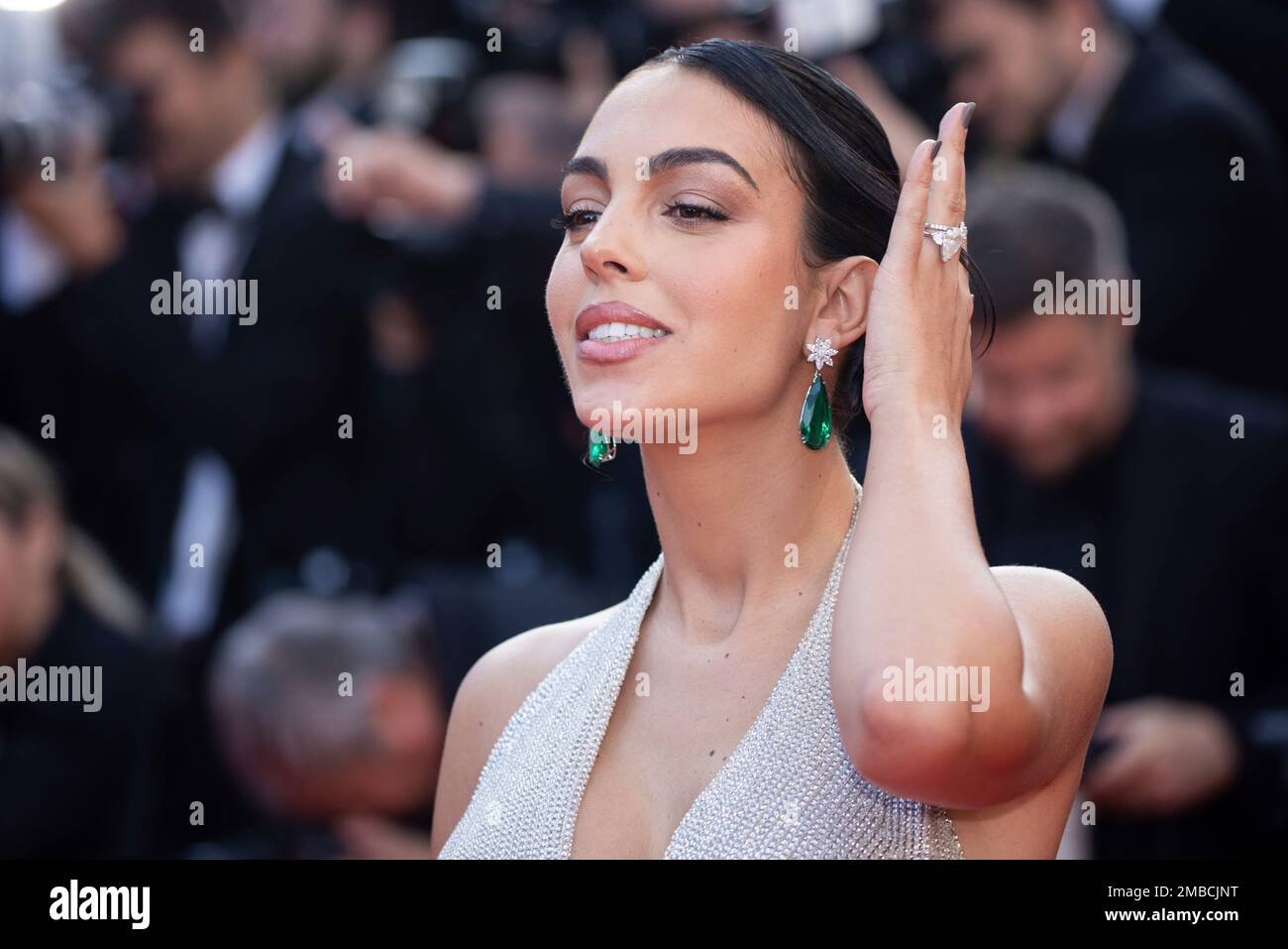 Georgina Rodriguez poses for photographers upon arrival at the premiere ...