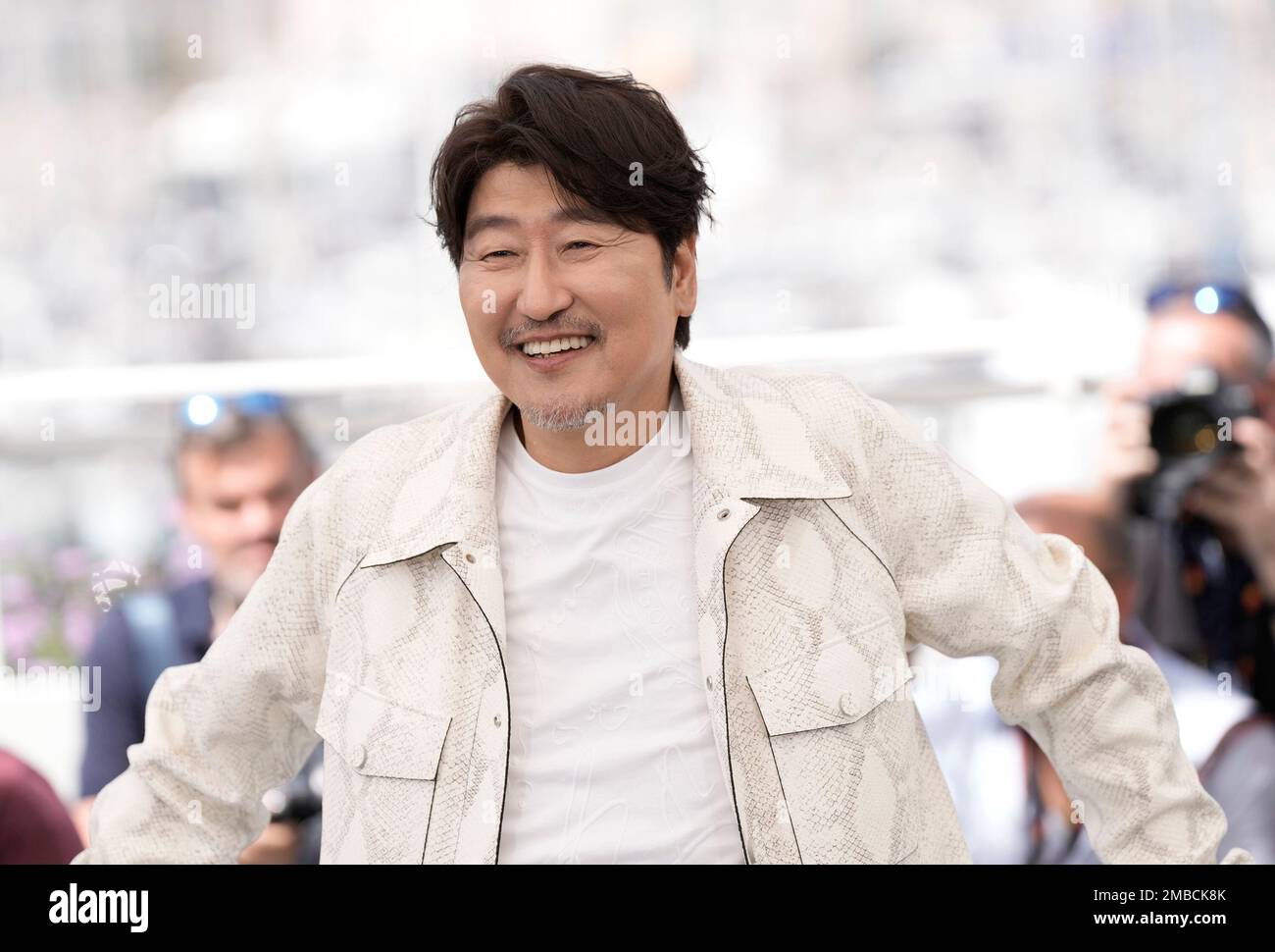 Song Kang-ho poses for photographers at the photo call for the film ...