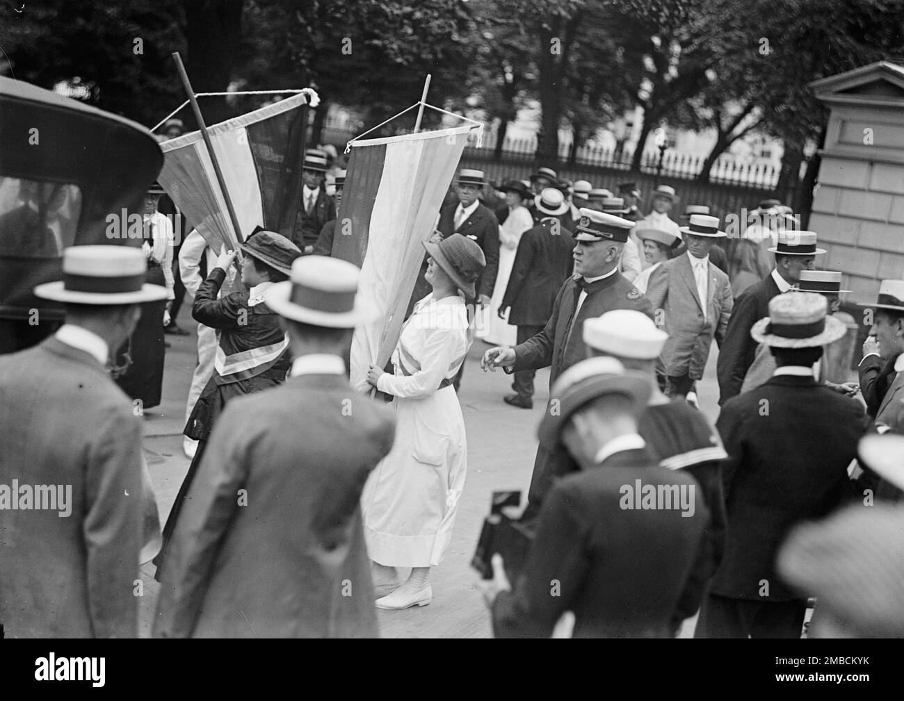 American suffrage banner Black and White Stock Photos & Images - Alamy