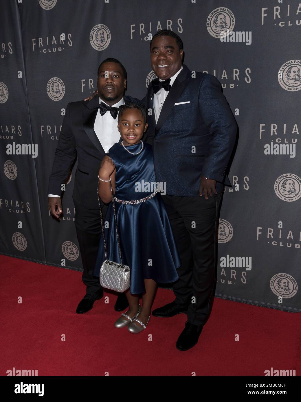 Tracy Morgan Jr, from left, Maven Morgan, and Tracy Morgan attend the ...