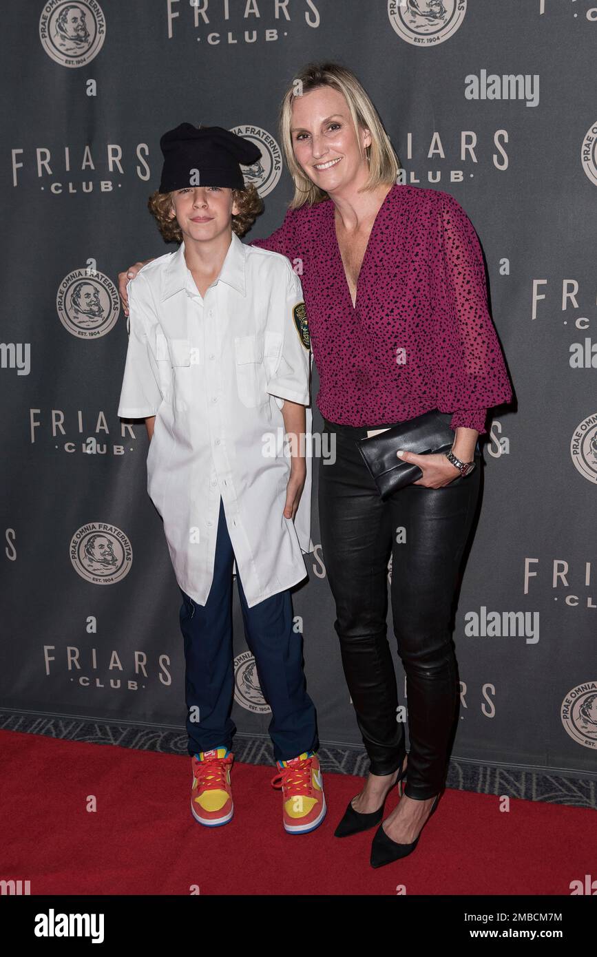 Max Gottfried, left, and Zara Kravitz attend the Friars Club ...