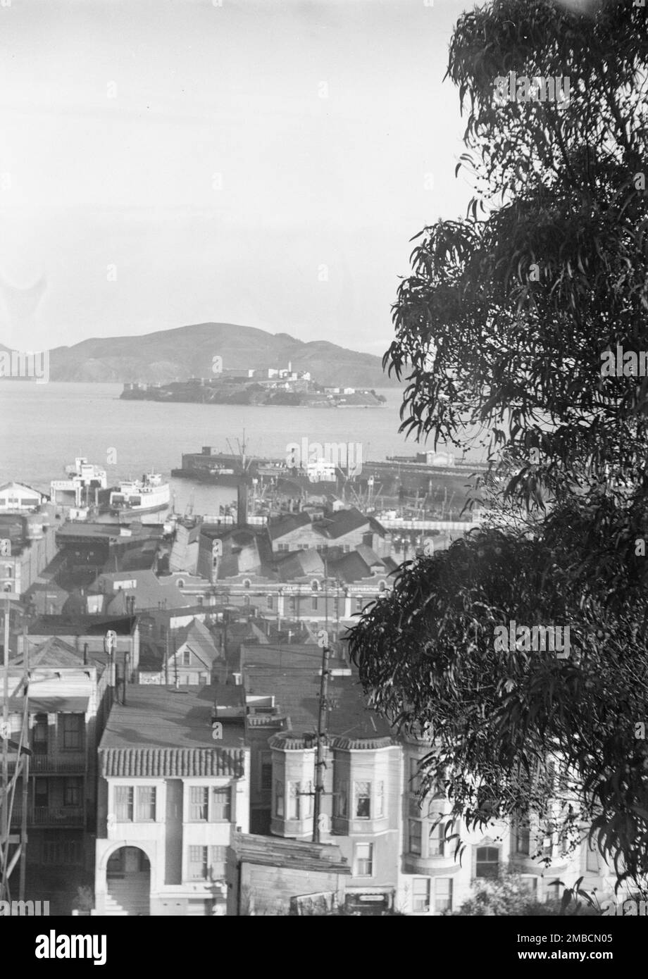 San Francisco view from residence of Mr. Bertram Alanson, between 1927 ...