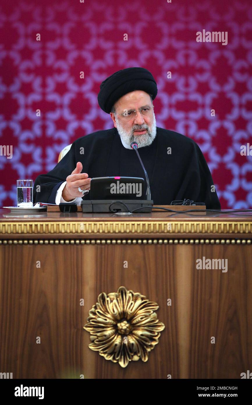 Tehran, Tehran, Iran. 19th Jan, 2023. A handout photo made available by ...